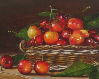 Cherry Still Life - Etsy