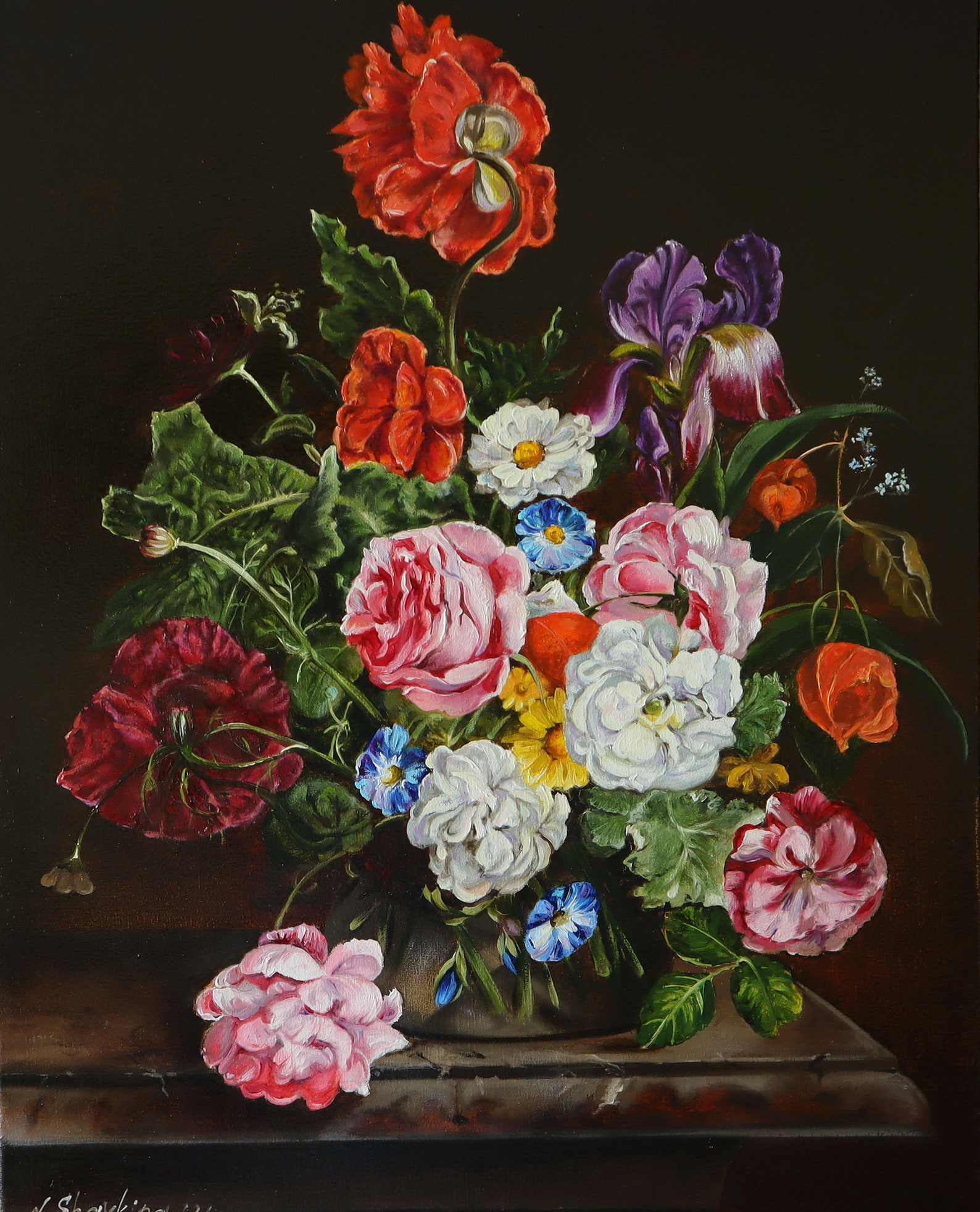 Rachel Ruysch Flower Still Life Painting Oil Original Flower | Etsy