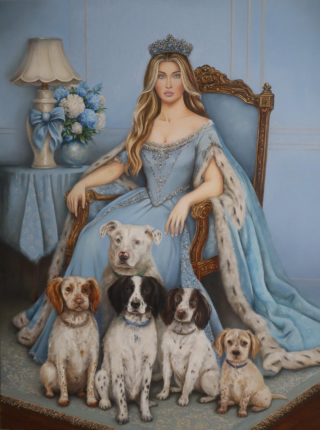 Original Oil Painting Custom Royal Portrait, Commission Paintings Large ...