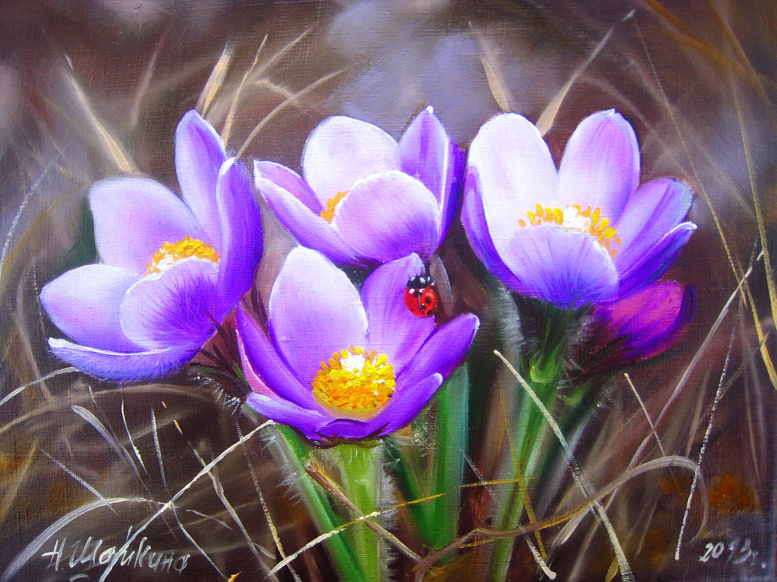 Floral Oil Painting Original Spring Flowers Art Canvas - Etsy