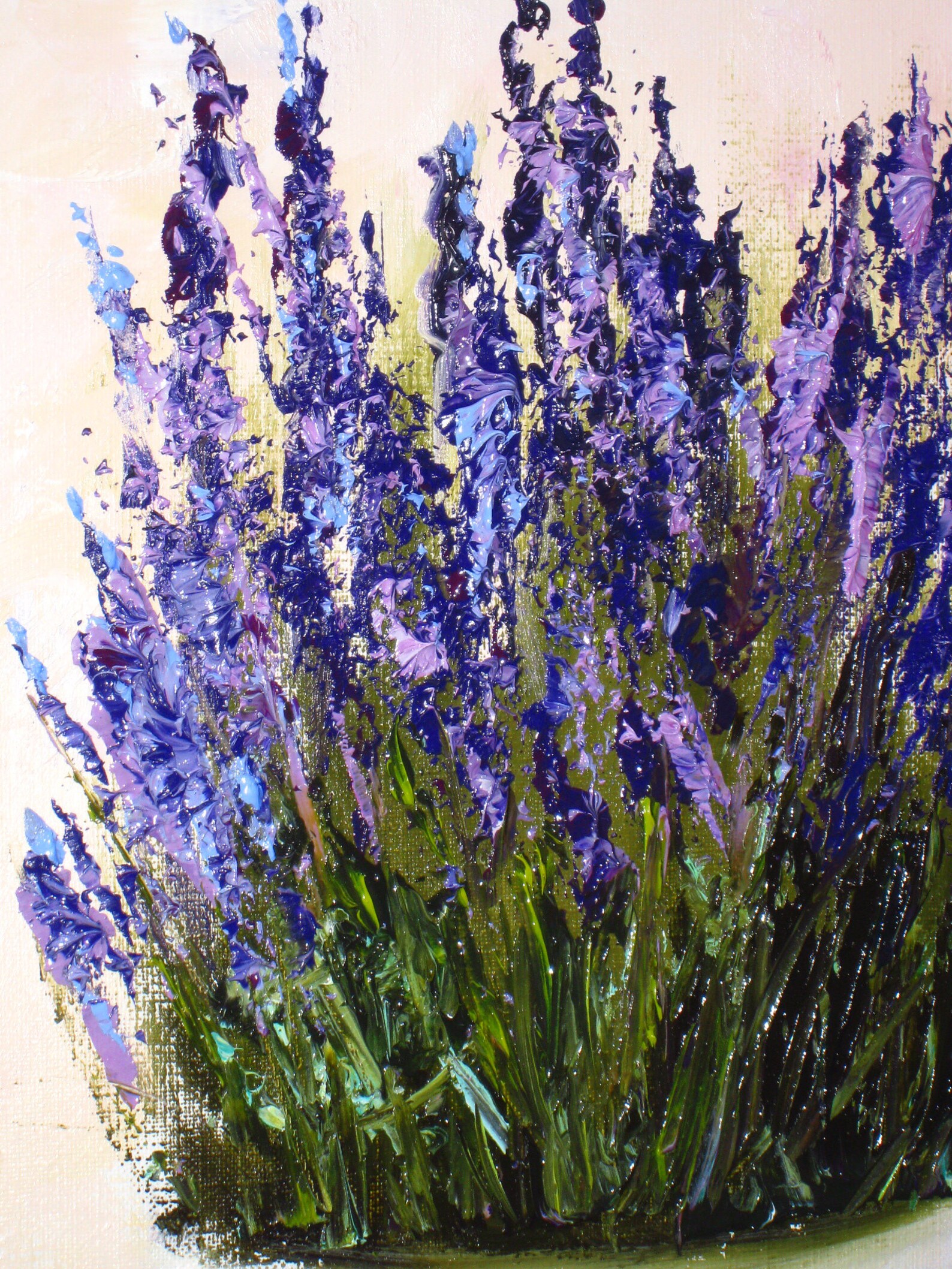 French Country Style Wall Decor LAVENDER Original Oil Painting - Etsy