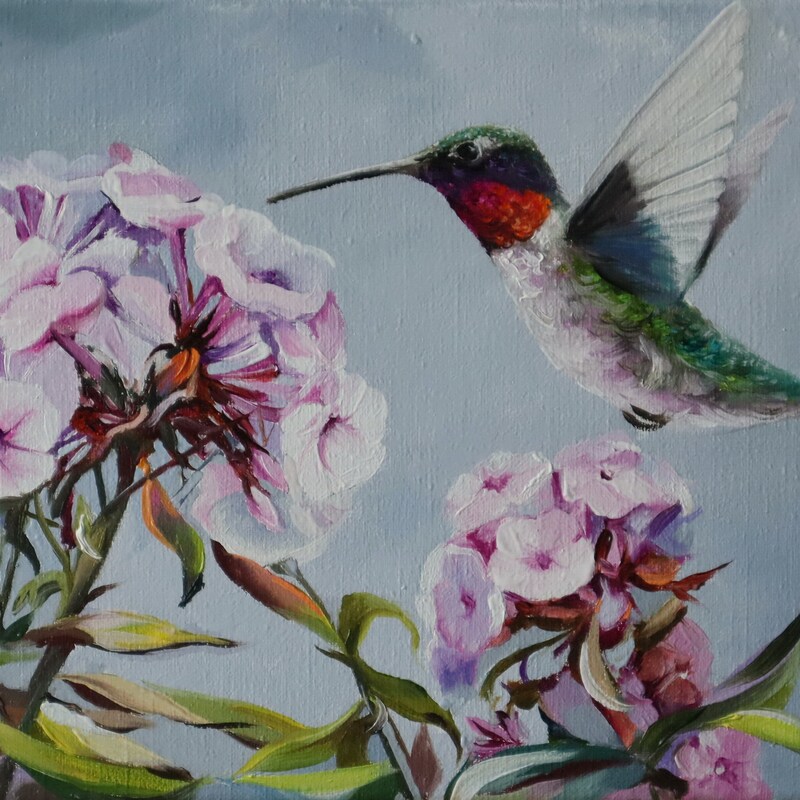 Hummingbird Painting - Etsy