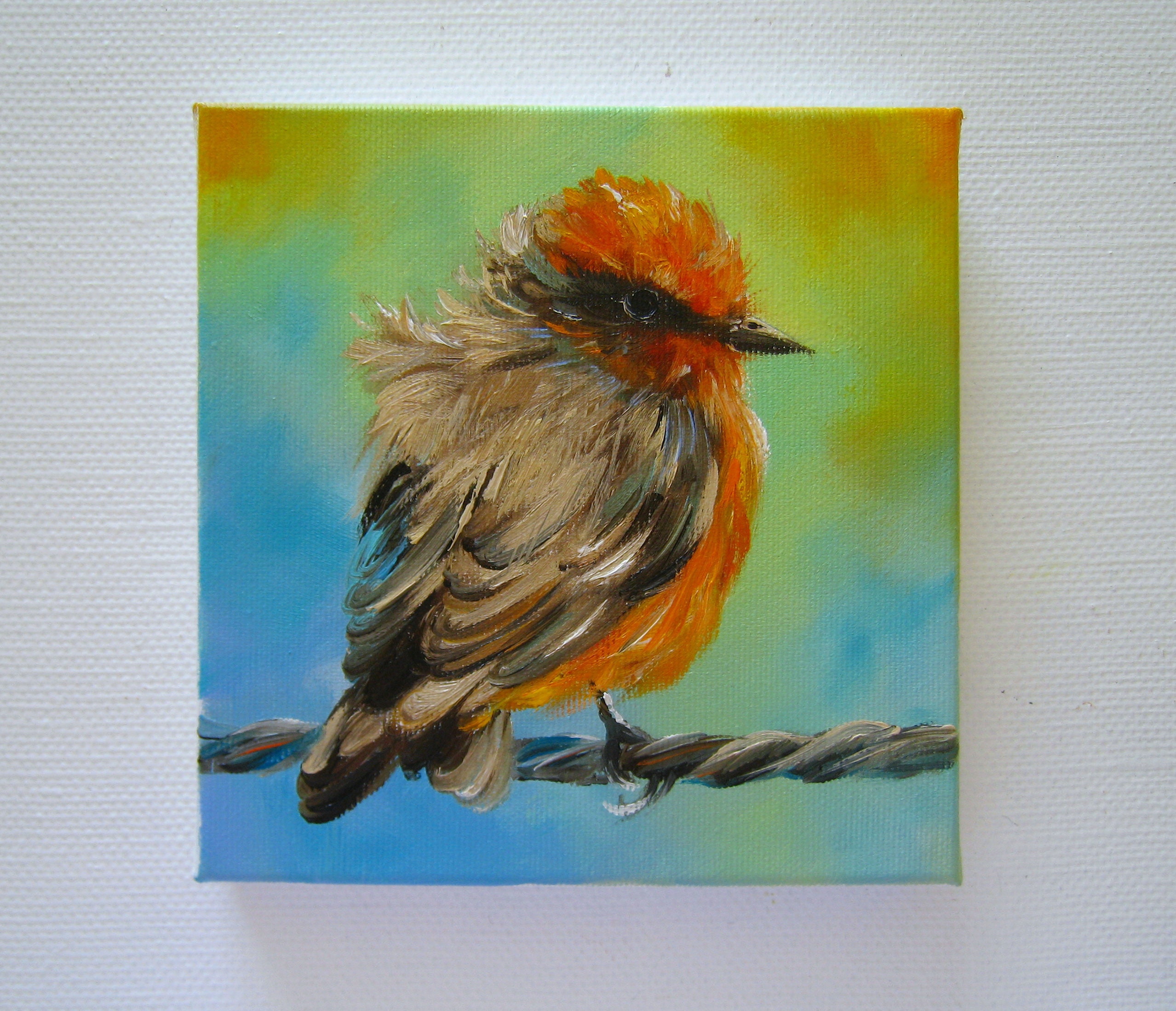 Simple Oil Paintings Of Birds