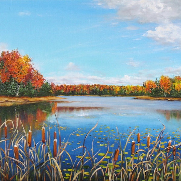 Reflections Painting - Etsy