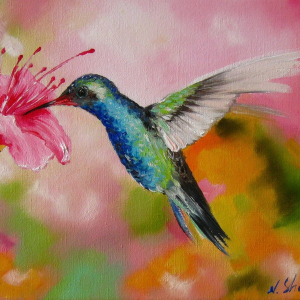 Hummingbird Artwork - Etsy