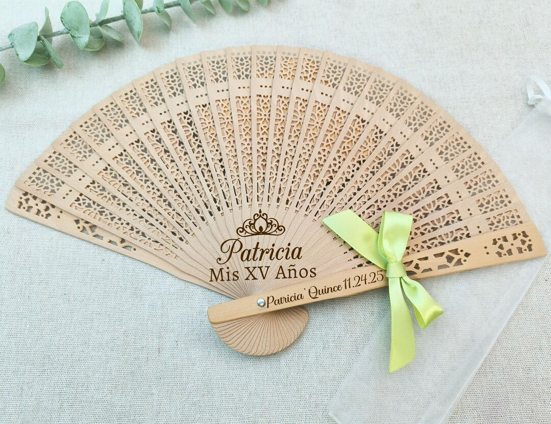 Custom Quinceanera Fans With Bows/bulk Quinceanera Favors for Guest ...