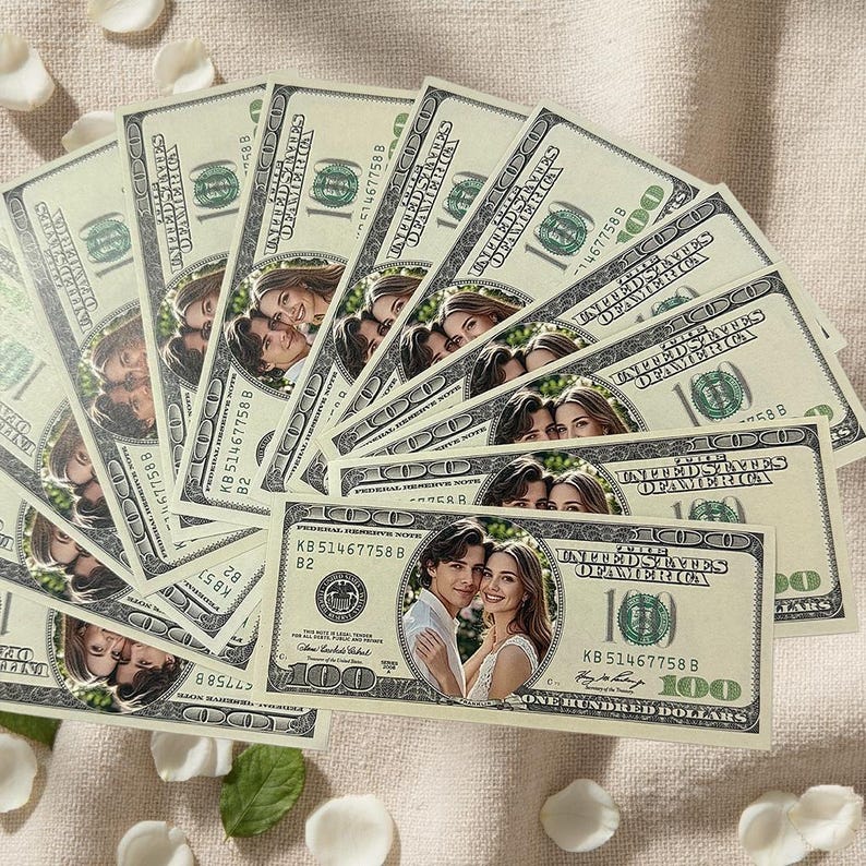 Personalized 100 Dollar Bill, Custom Game Money With Your Photo - Etsy