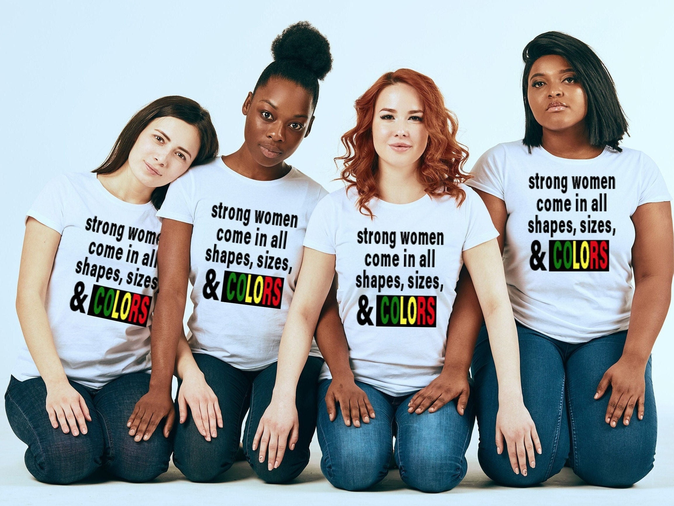 Stong Women Come in All Shapes Sizes and Colors - Etsy UK