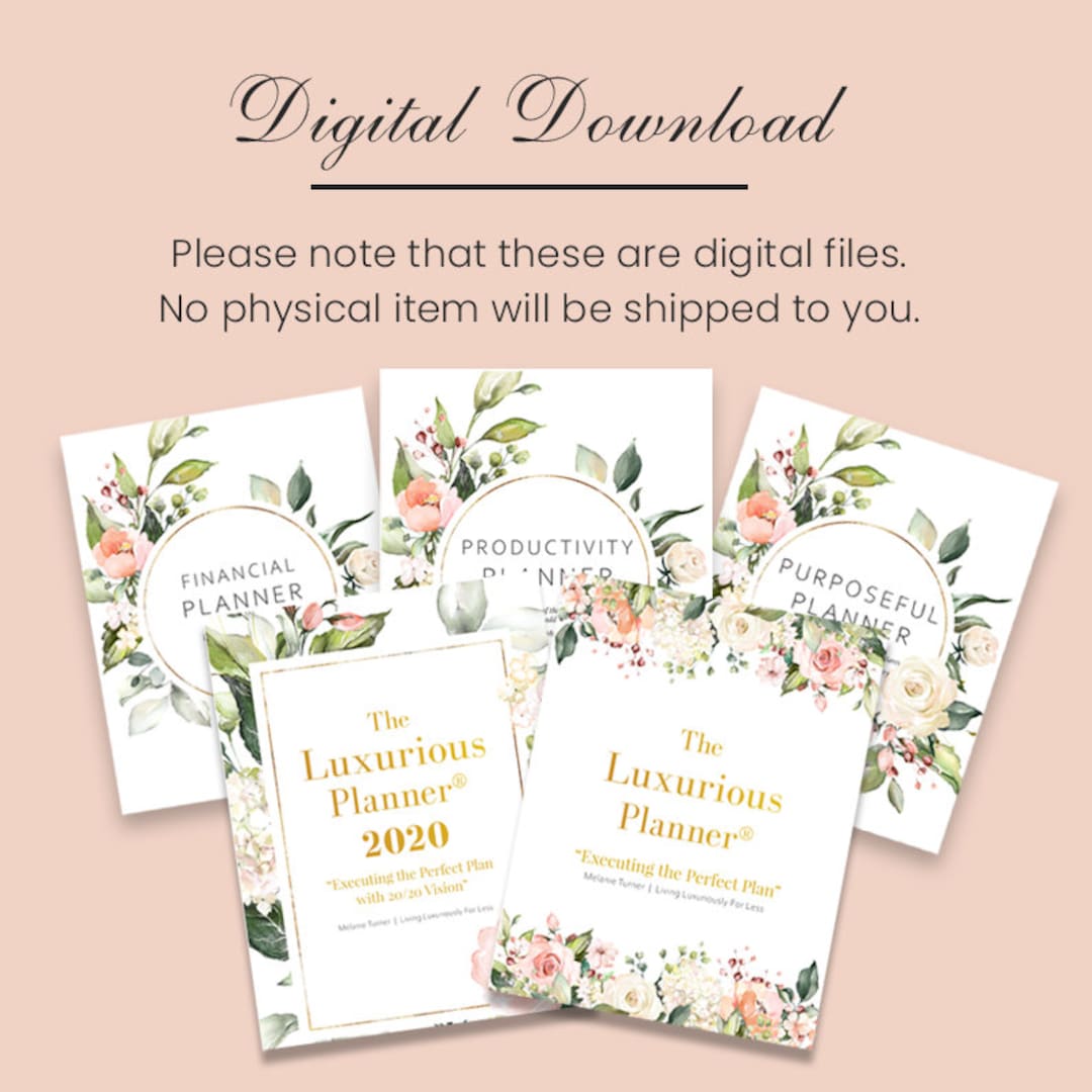 The {UNDATED} Luxurious Planner |COMPLETE BUNDLE| the Ultimate Planner ...