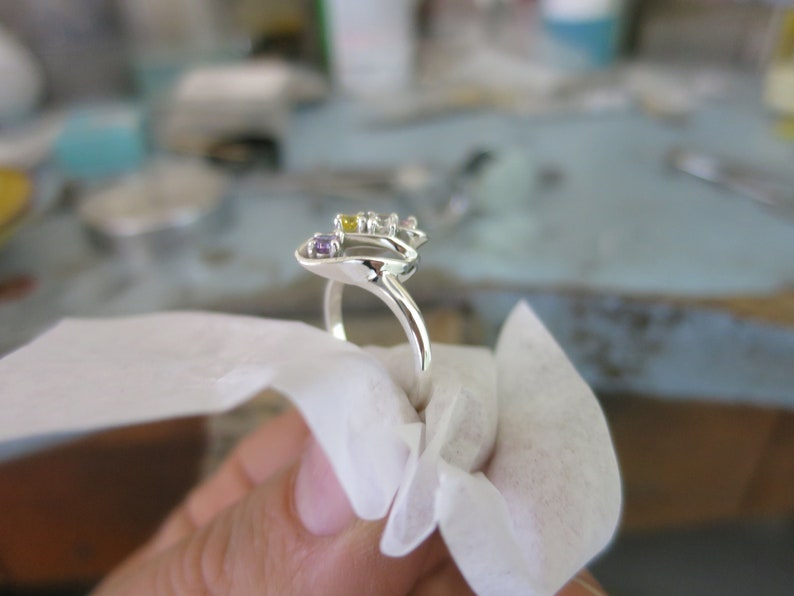 Family Mother Ring 1- 7 Stones Sterling Silver Mothers Jewelry - Etsy