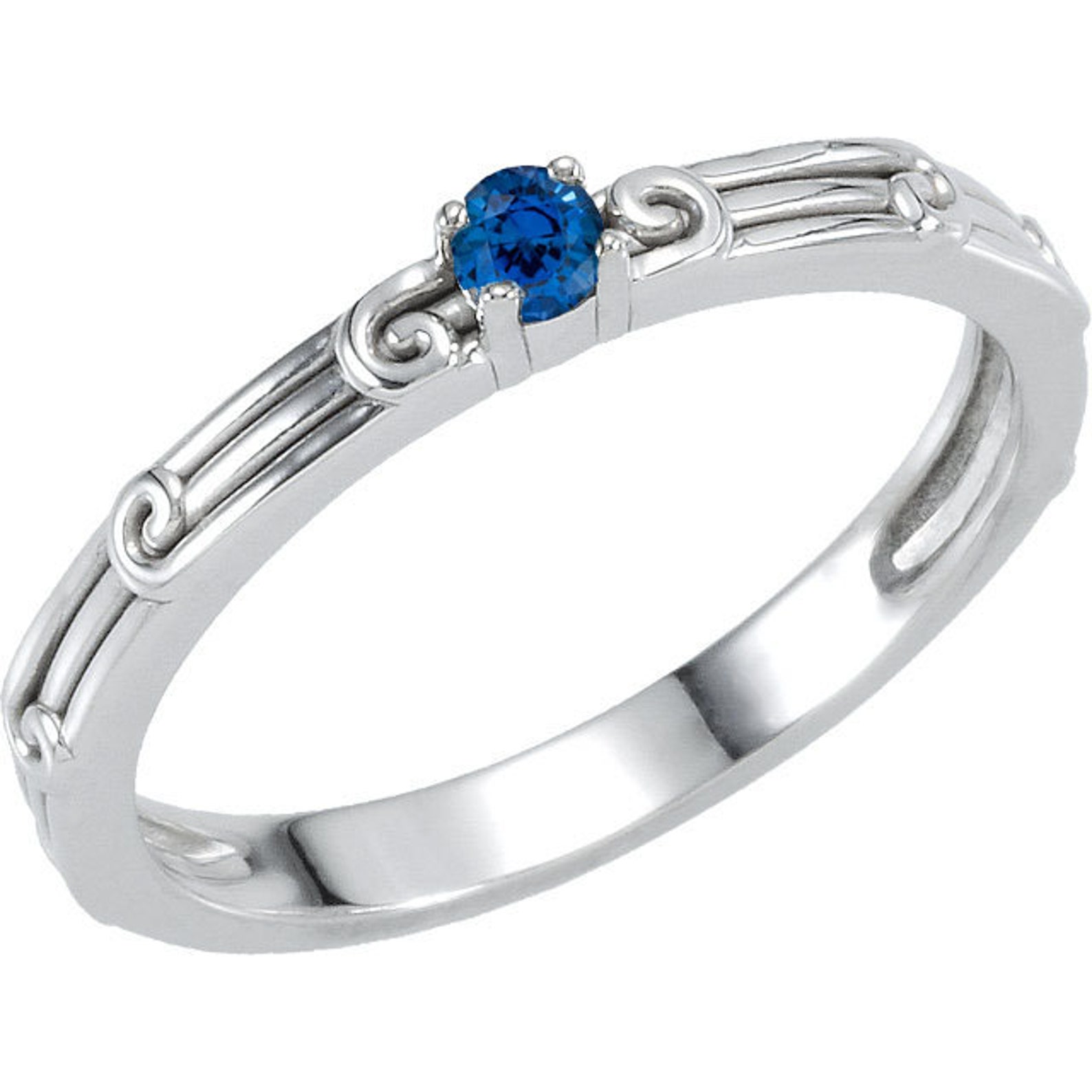 Stackable Mother's Ring 1 4 Stones Sterling Silver Family | Etsy