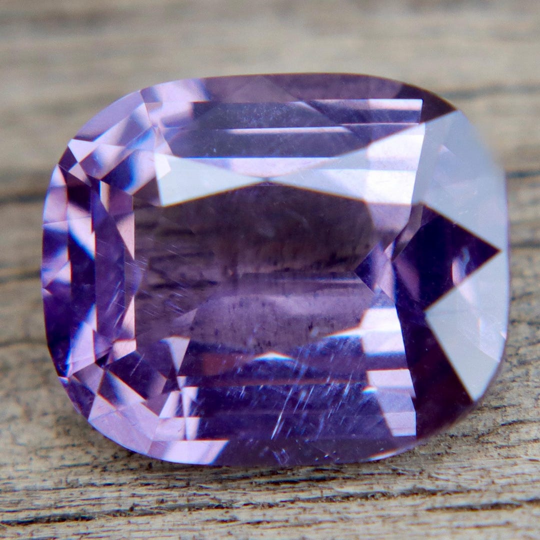 3.10ct Natural Purple Spinel | Cushion Cut | Unheated Untreated Ceylon ...
