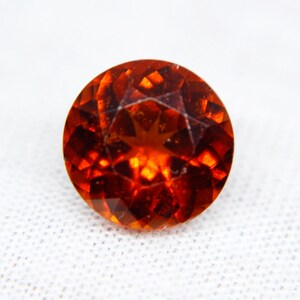 Natural Hessonite Round Cut 10.50 Mm 5.00 Carat Unheated Untreated ...