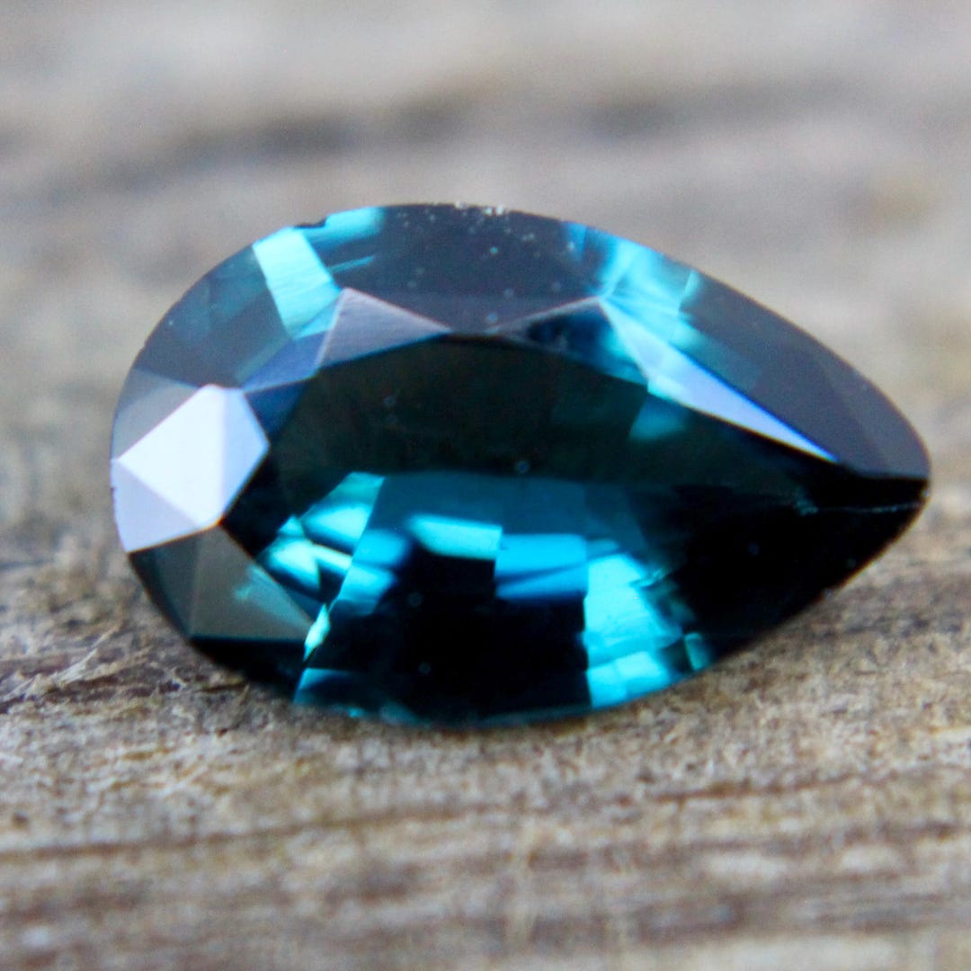 Natural Teal Spinel | Pear Cut | 1.20 Carat | 9.50x5.96 Mm | Gemstone ...