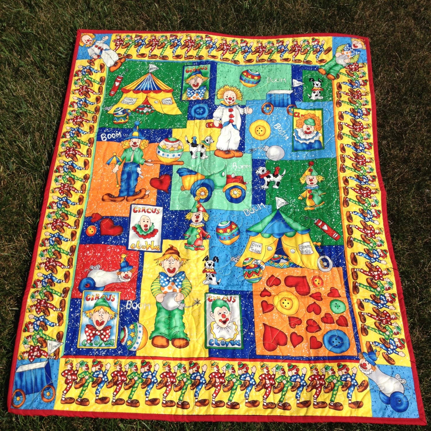 Circus Baby Quilt - Etsy