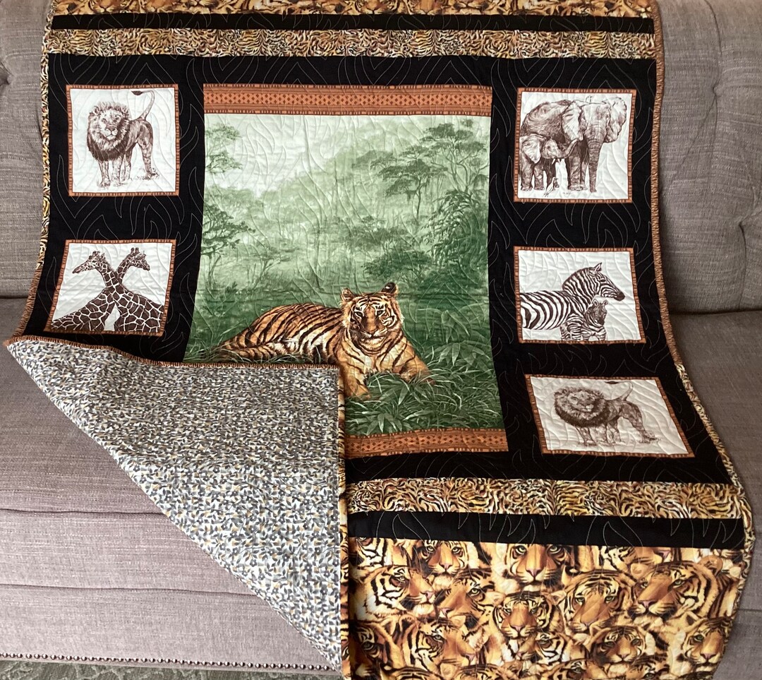 Tiger Quilt - Etsy