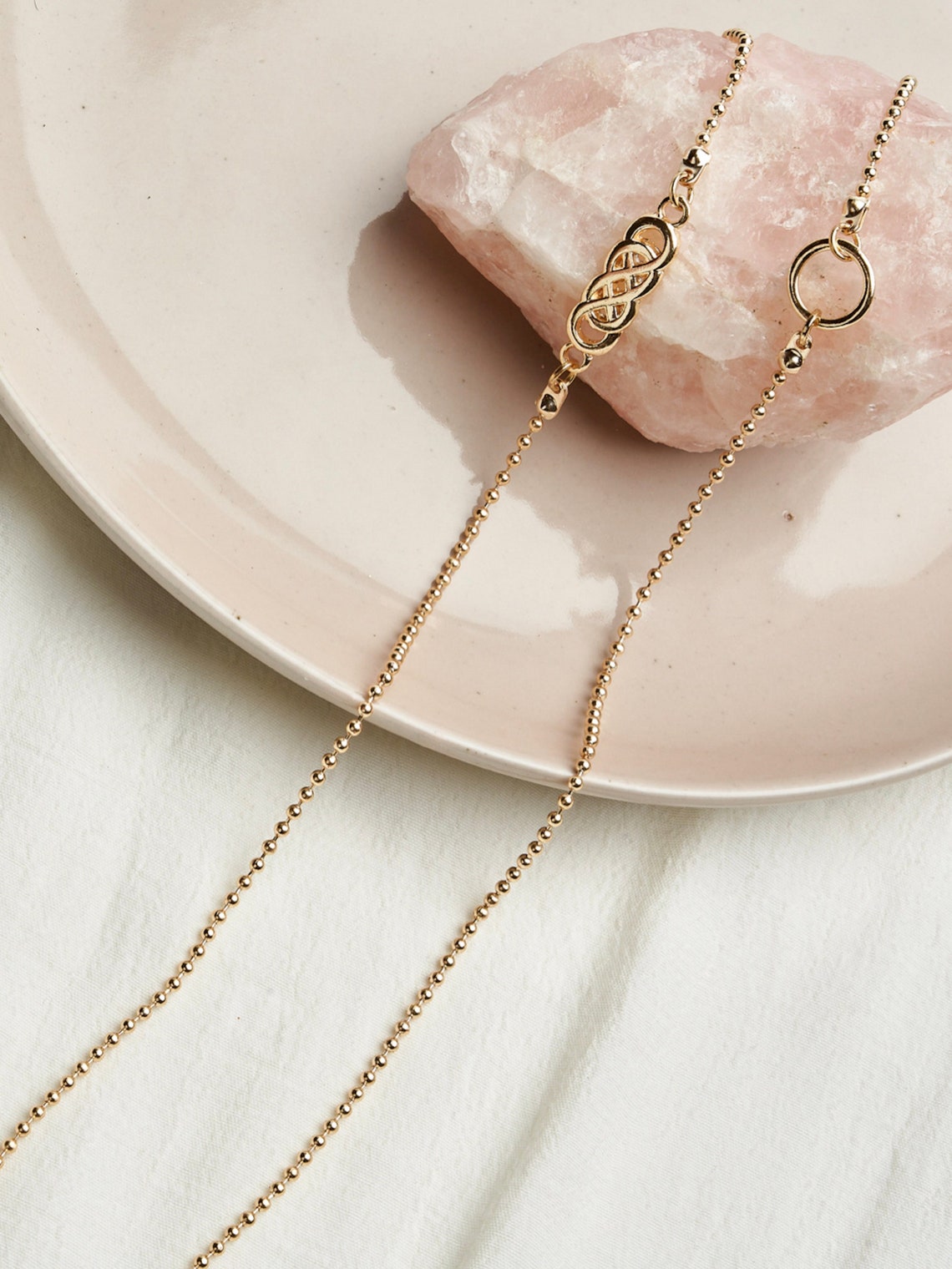 Eye Glass Chain Eyeglass Necklace With Gold Plated Charms - Etsy