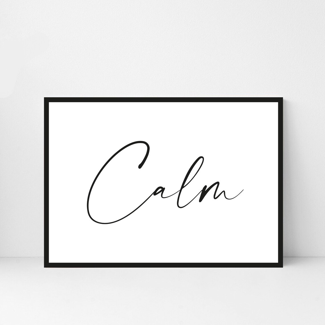 Calm Print Inspirational Saying Typography Art Print - Etsy UK