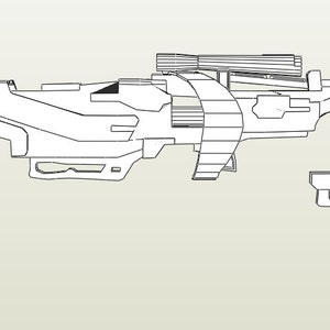 Rocket Raccoon Gun Pepakura - Etsy