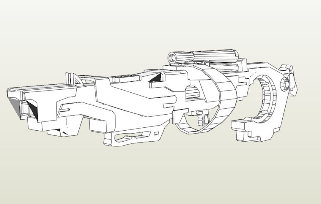 Rocket Raccoon Gun Pepakura - Etsy