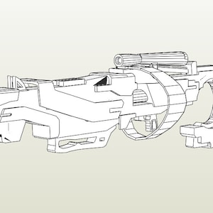Rocket Raccoon Gun Pepakura - Etsy