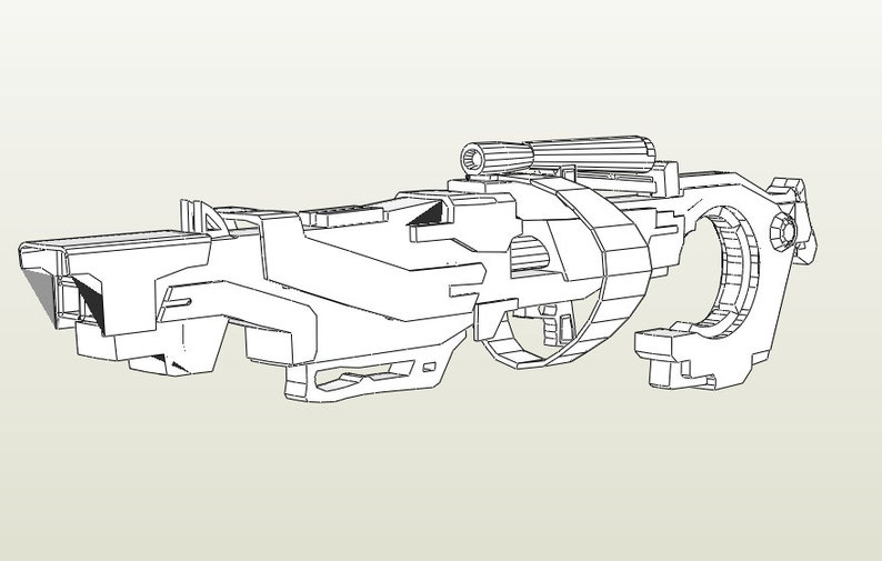Rocket Raccoon Gun Pepakura - Etsy
