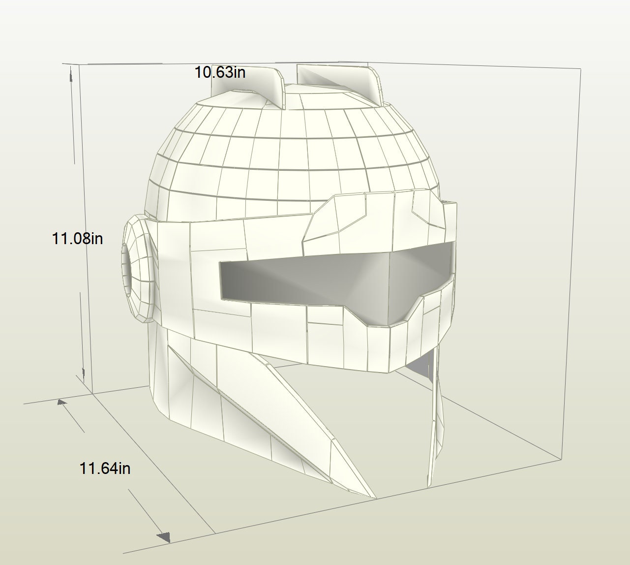 Mandalorian Police Captain Helmet Pepakura - Etsy