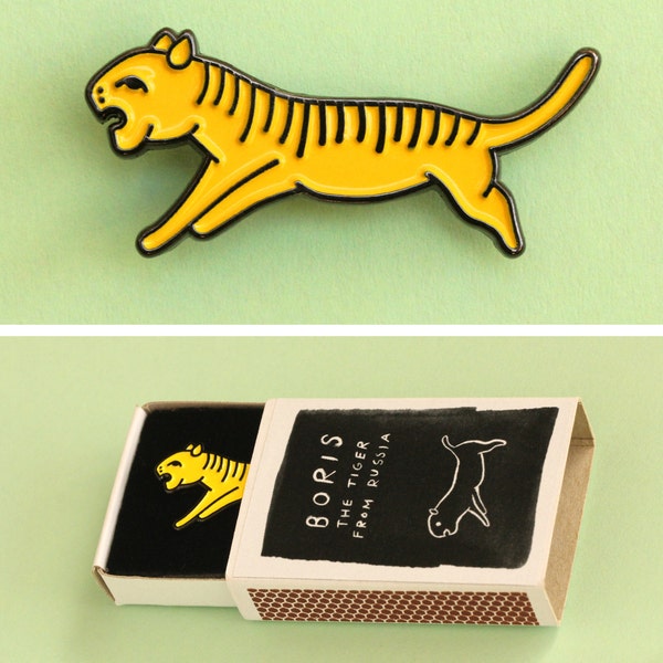 Tiger Pin - Etsy