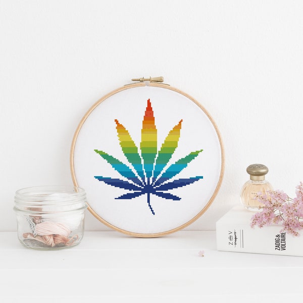 Weed Cross Stitch - Etsy