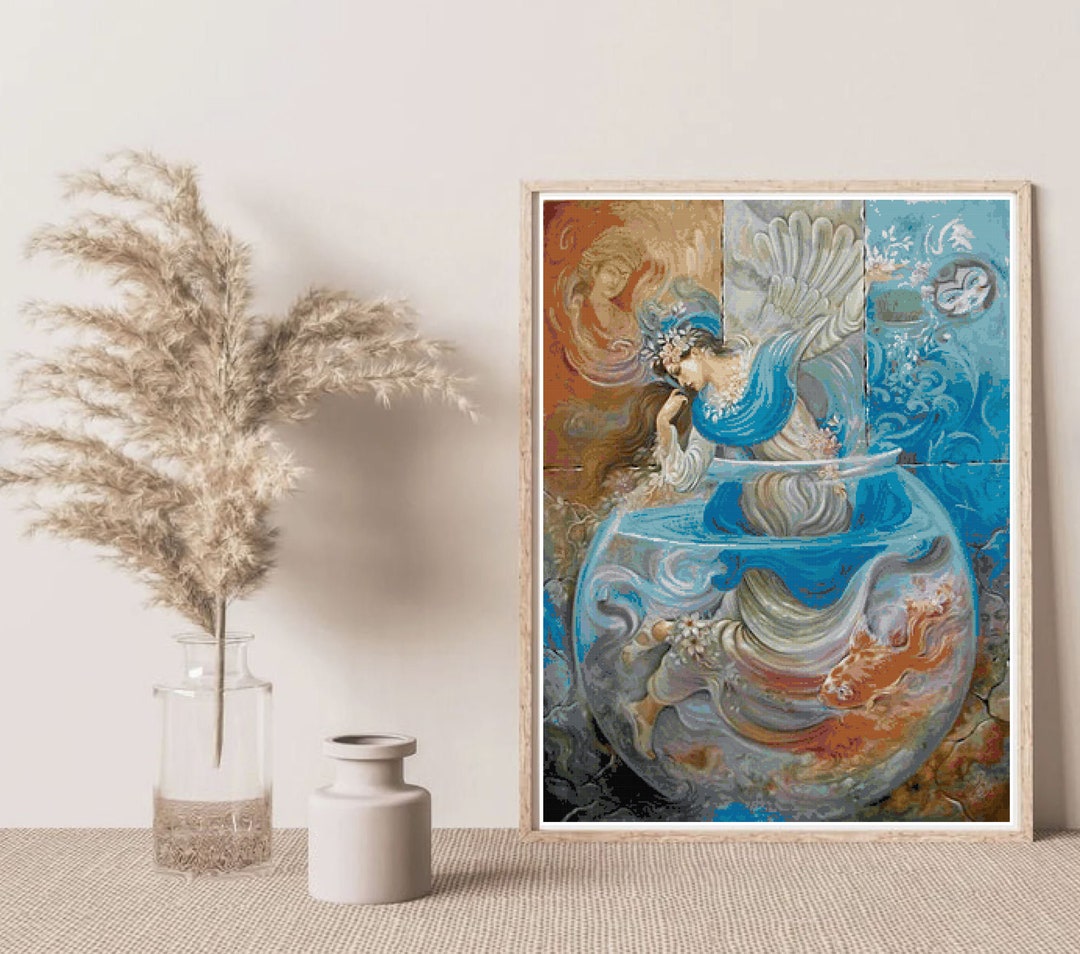 Goddess Haft-sin Fire, Earth, Air, Water, Humans, Animals and Plants ...