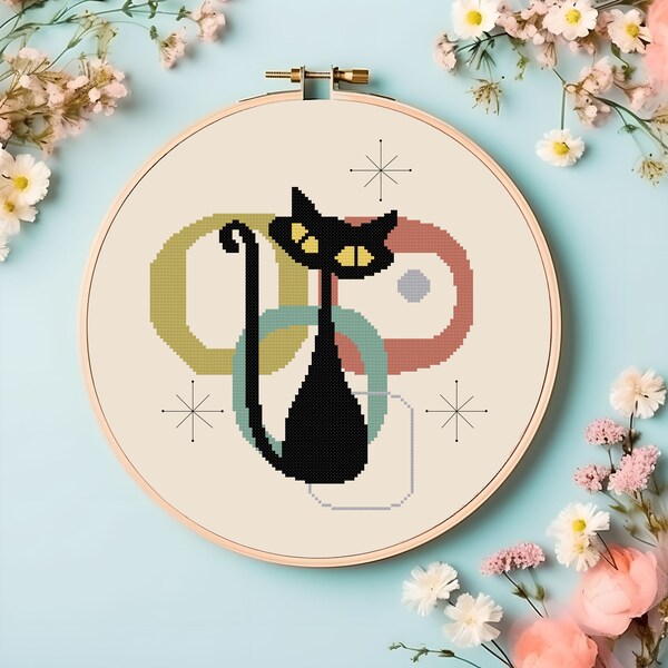 Atomic Cat Art - Etsy