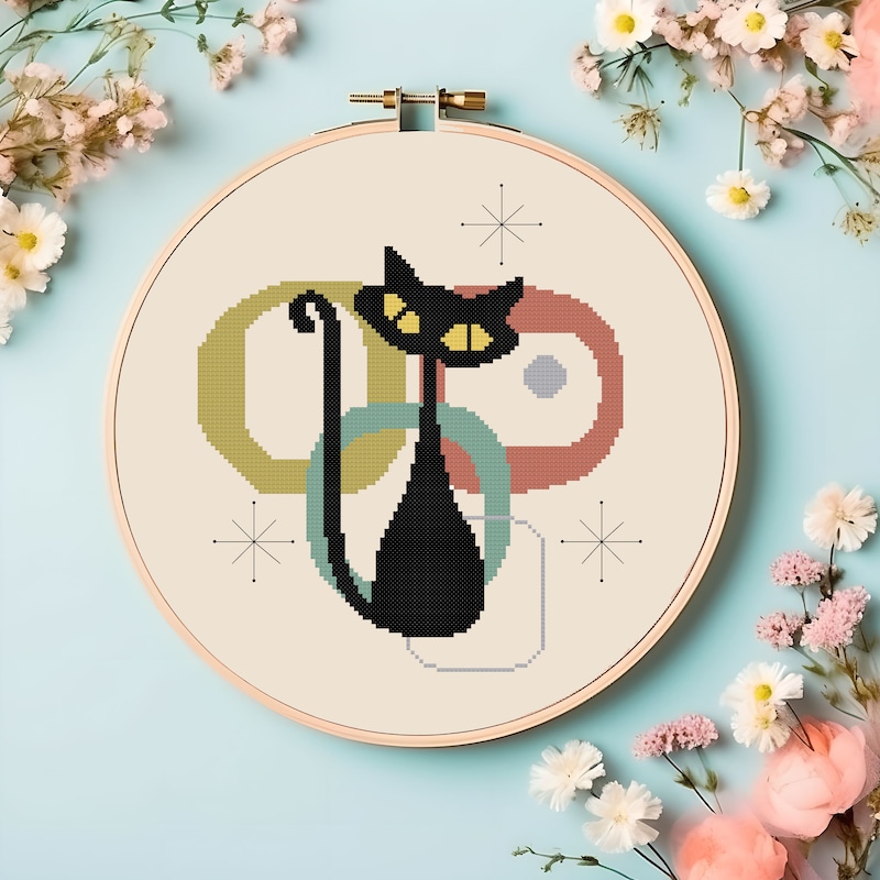 Atomic Cat Art - Etsy