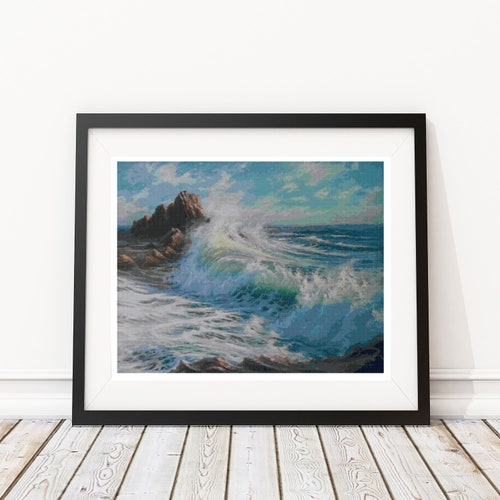 Sea Cross Stitch Pattern Beach Cross Stitch Pattern - Etsy