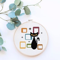 Mid Century Cat - Etsy