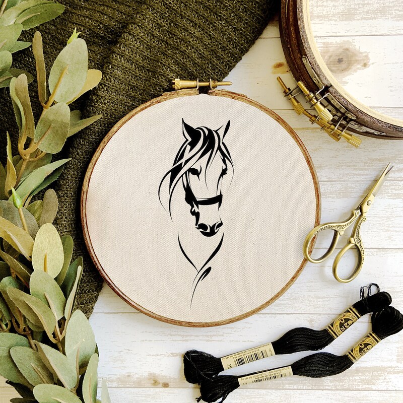 Horse Embroidery - Etsy