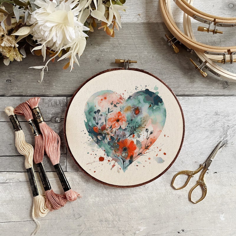 Water Color Cross Stitch - Etsy