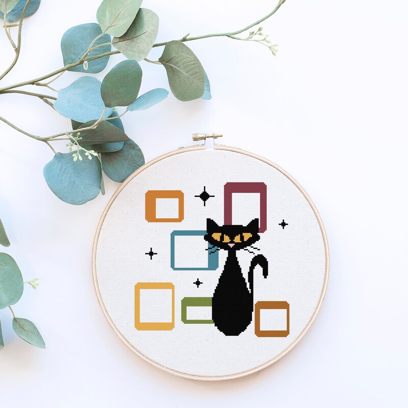 Atomic Cat Art - Etsy