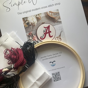 Alabama Roll Tide Football Cross Stitch Pattern Kit - Etsy