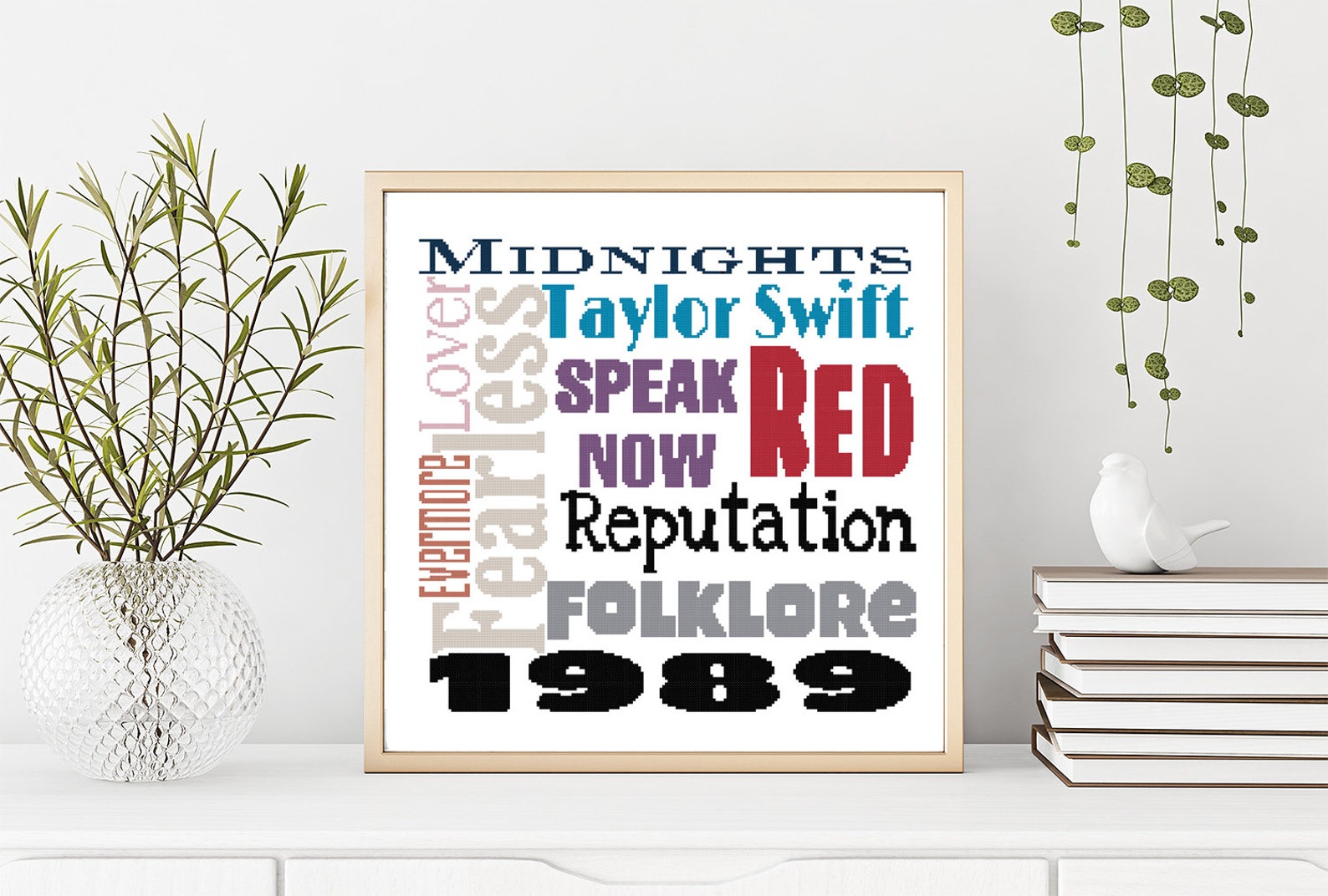 Taylor Swift Counted Cross Stitch Pattern PDF Digital Download - Etsy