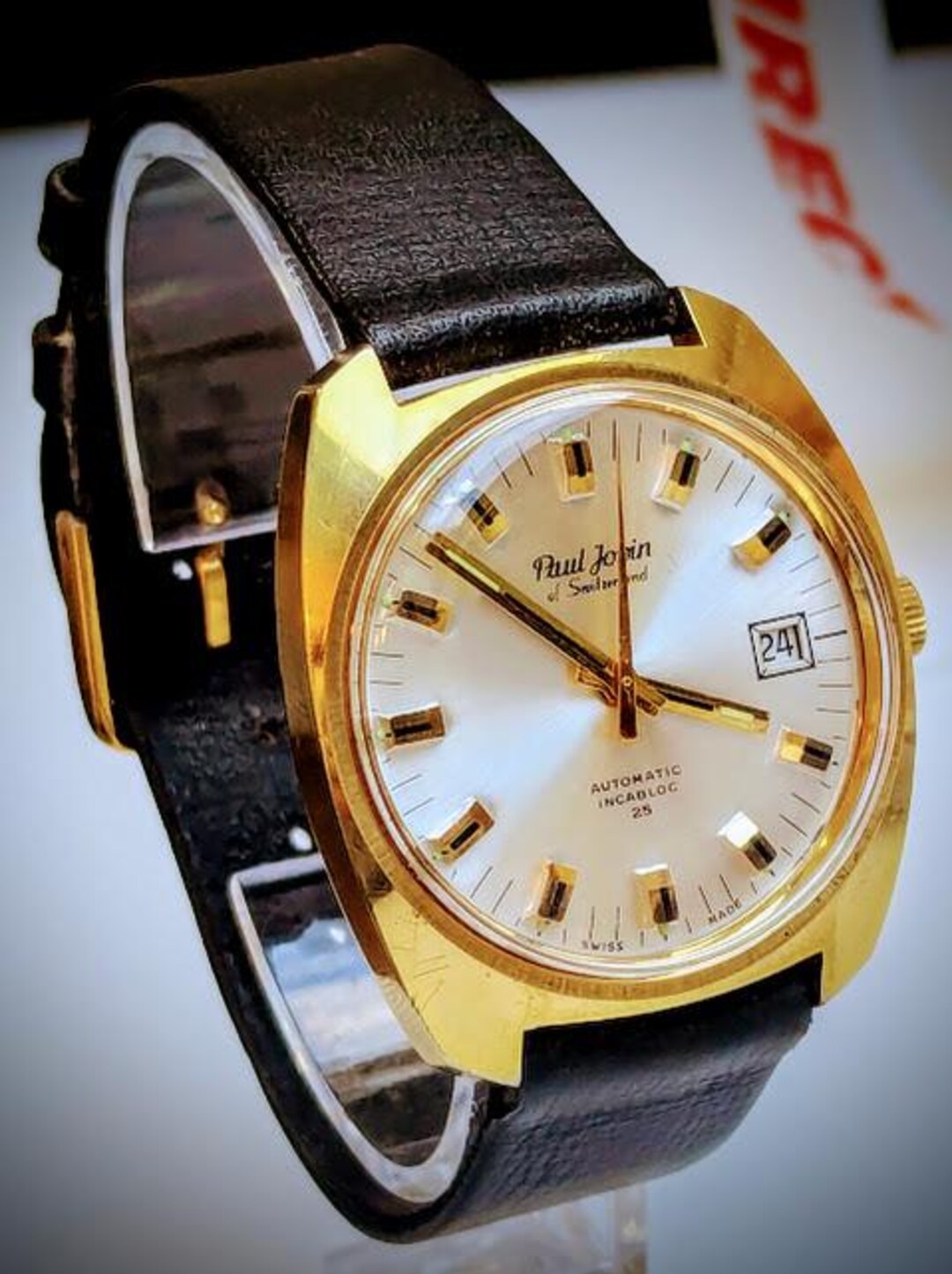 Gents 1970s Swiss GP Paul Jobin of Switzerland 25J ETA 2783 Automatic ...
