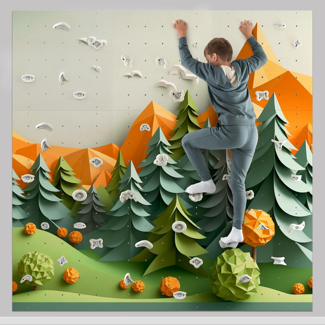 Kids Indoor Climbing Wall Panel Kit: Toddler Rock Climbing - Etsy