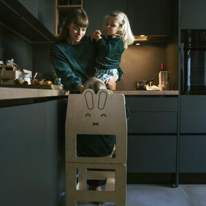 Learning Stool, Transformable Table, Convertible Wooden Helper Tower ...