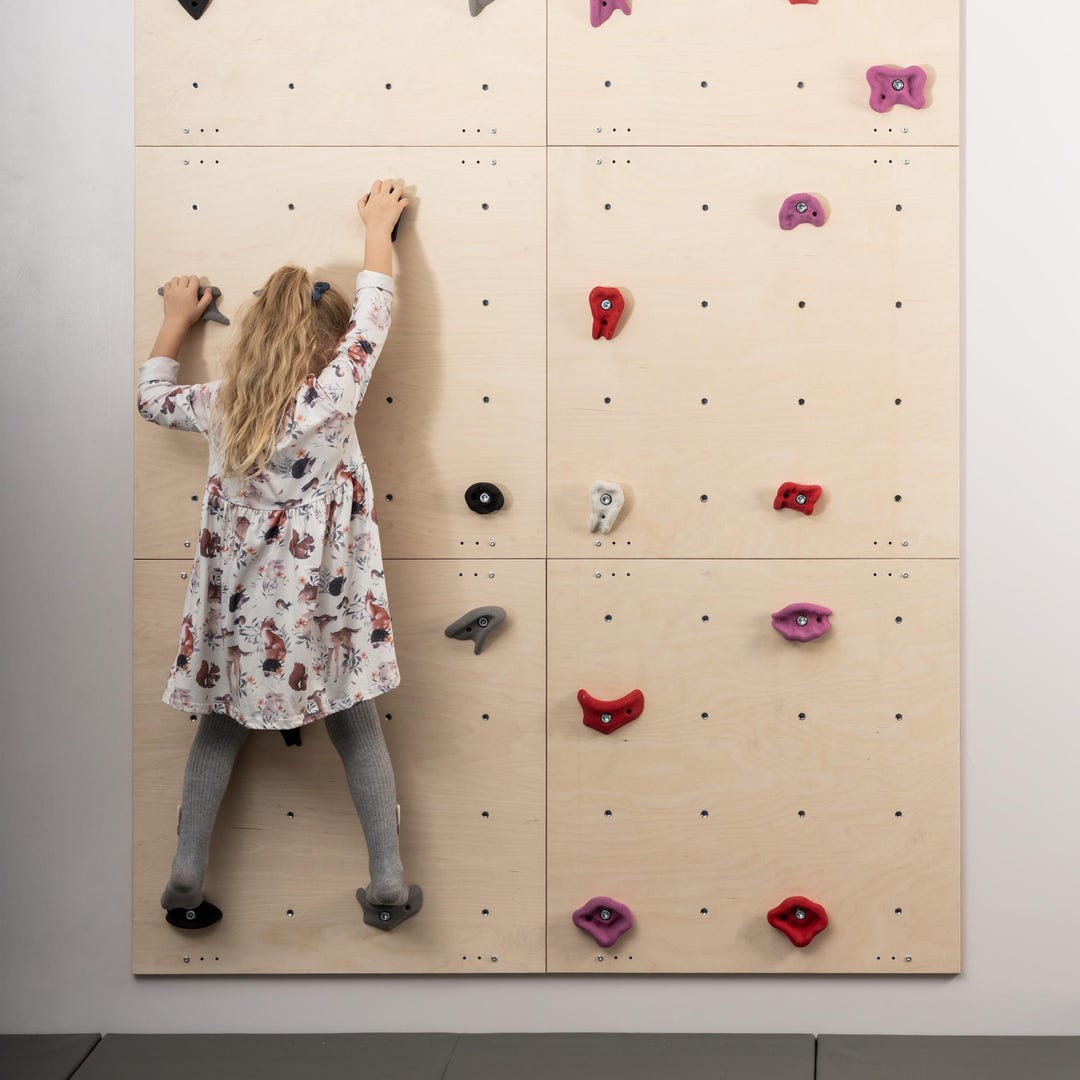 Kids Indoor Climbing Wall Panel Kit: Toddler Rock Climbing - Etsy