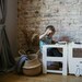 Learning Stool, Transformable Table, Convertible Wooden Helper Tower ...