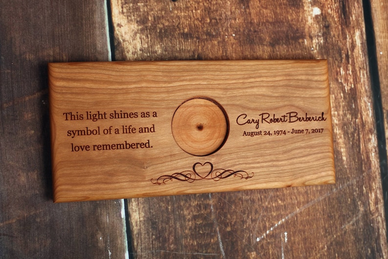 Memorial Candle Holder Personalized Memorial Candle - Etsy