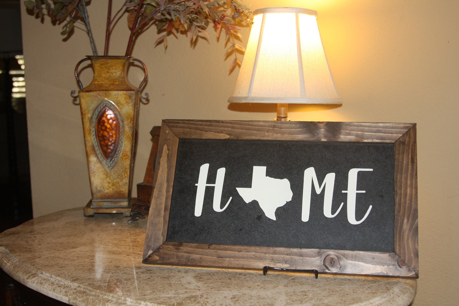 State Inspired Painted Wood home Sign. Stained and - Etsy