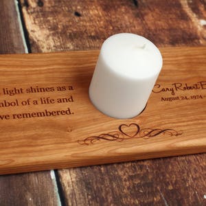 Memorial Candle Holder, Personalized Memorial Candle, Personalized ...