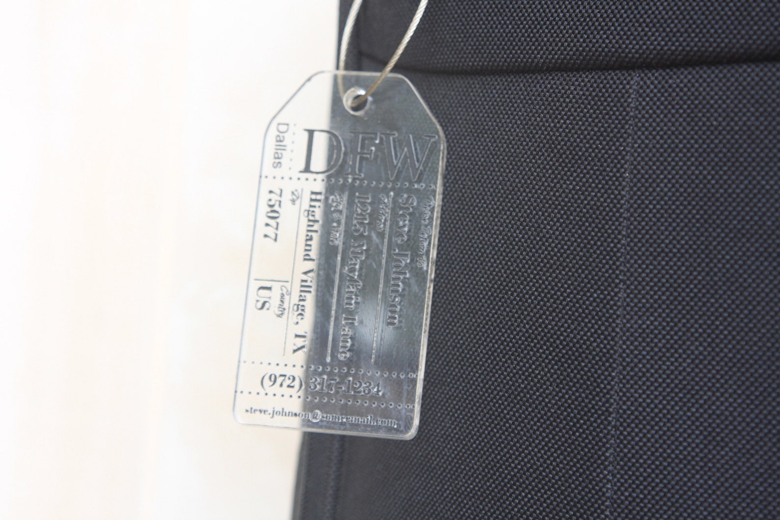 Low Profile Personalized Acrylic Luggage Tag Acrylic Bag Tag - Etsy