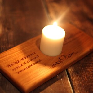 Memorial Candle Holder, Personalized Memorial Candle, Personalized ...