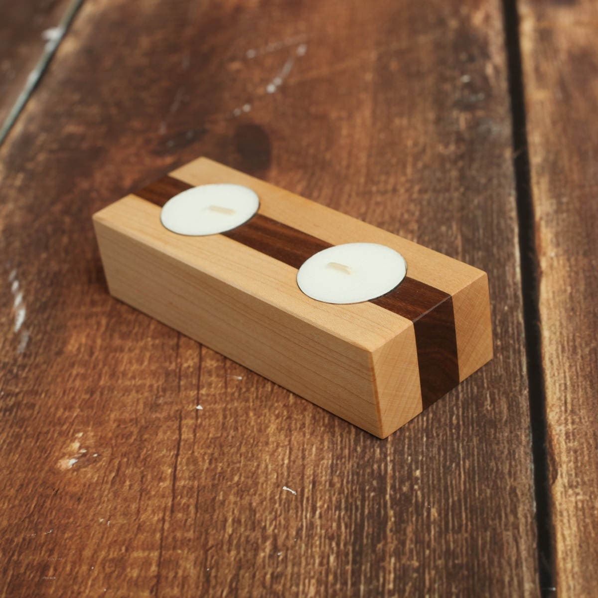 Wood Tealight Candle Holder Wooden Tea Light Candle Holder Made From 